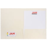 JAM Linen Two Pocket Folders, Ivory, 100/Pack - Walmart.com