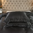 Move Over Black Satin Bedding Sets King Silky like Satin Microfiber ...