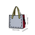 Canvas Tote Bag for Women 2D Drawing Cartoon Bag Anime 3D Style Handbag ...