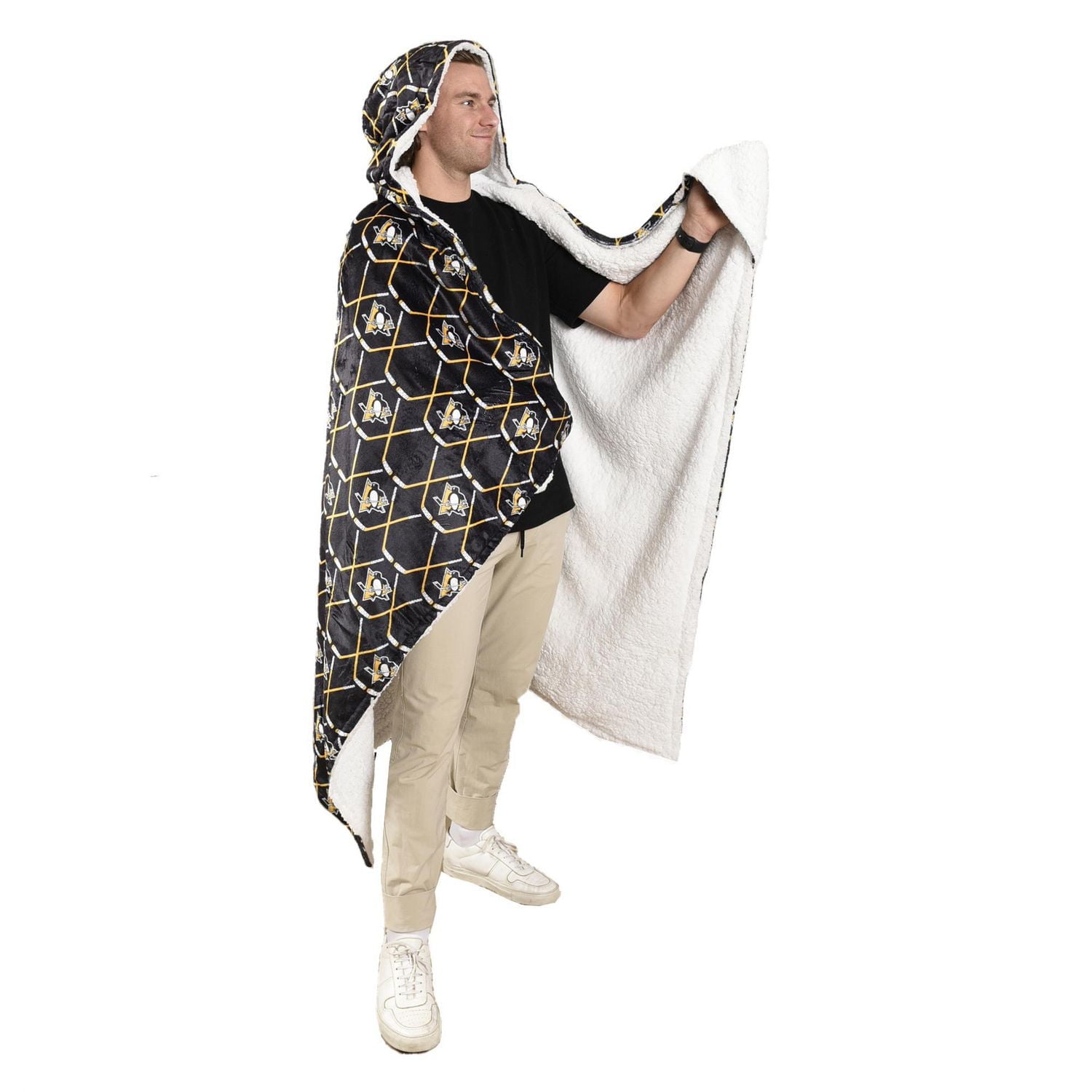 Click here for Nhl Pittsburgh Penguins Hooded Throw  50 X 60 Othe... prices