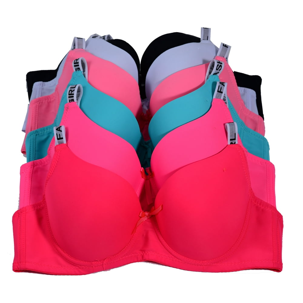 Pink Women Bras 6 Pack Of Bra B Cup C Cup D Cup Dd Cup Size 40c 6627