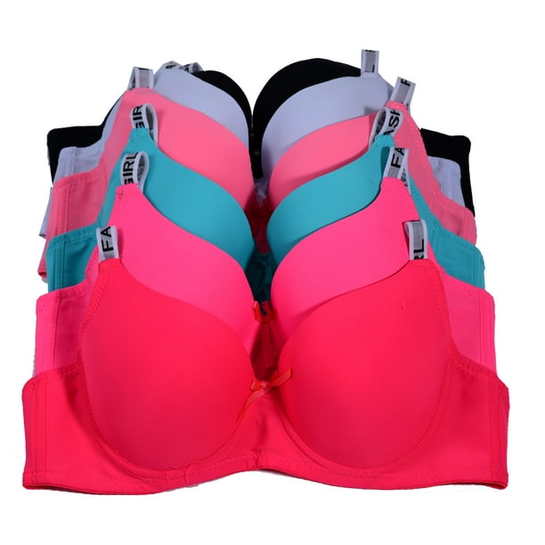 Pink - Women Bras 6 Pack of Bra B Cup C Cup D Cup DD Cup Size 40C (6627 ...