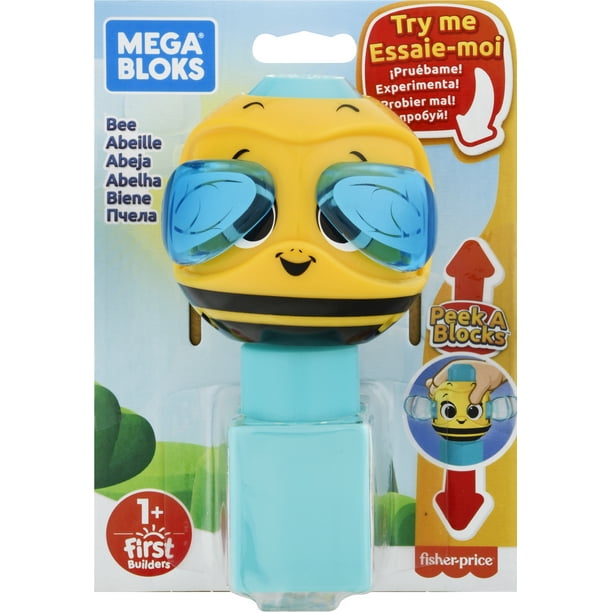 Mega Bloks Peek A Blocks Bee, Building Toys for Toddlers (2 pieces ...