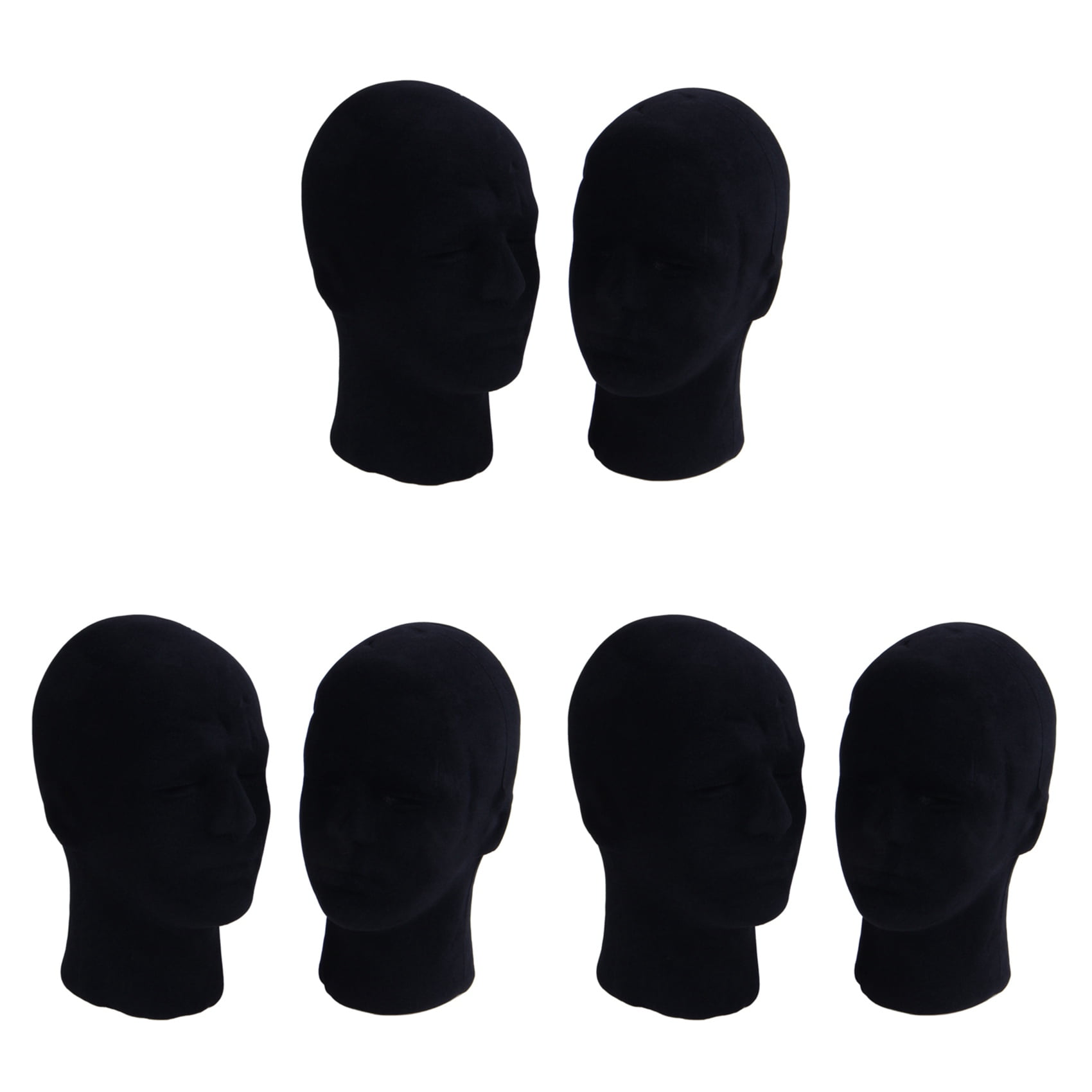 Espuma de Poliestireno Negro Hombres Modelo Maniquí Head Dummy Stand ...