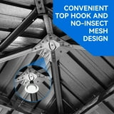 Dextrus 10x10ft Hardtop Aluminum Gazebo with Double Roof, Netting ...