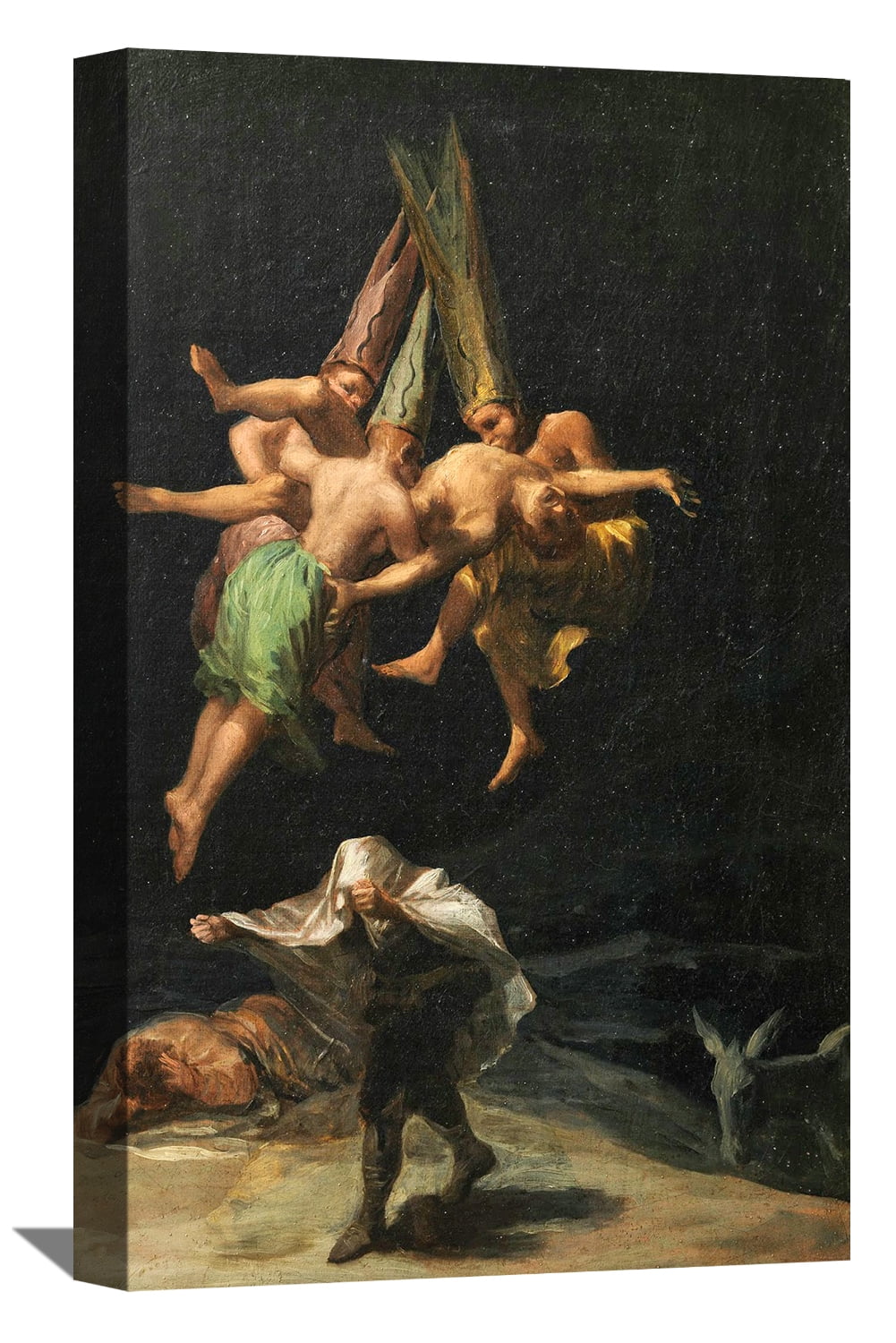 Francisco Goya Painting Art Print Witches' Flight Canvas Art Print Frame Wall Art - Walmart.com
