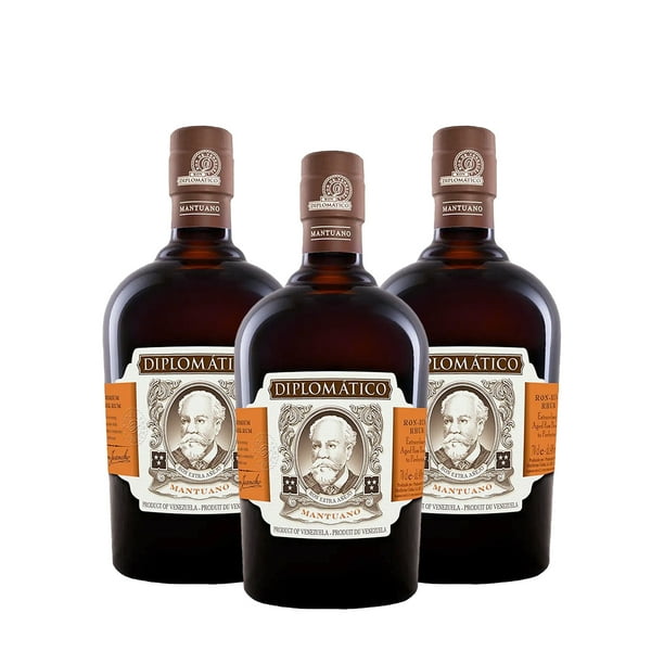 Pack De 3 Ron Diplomatico Mantuano 750Ml | Bodega Aurrera en línea