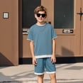 Afdoent Boys Clothing Sets Kids Casual Outfit Soft Comfortable Short ...