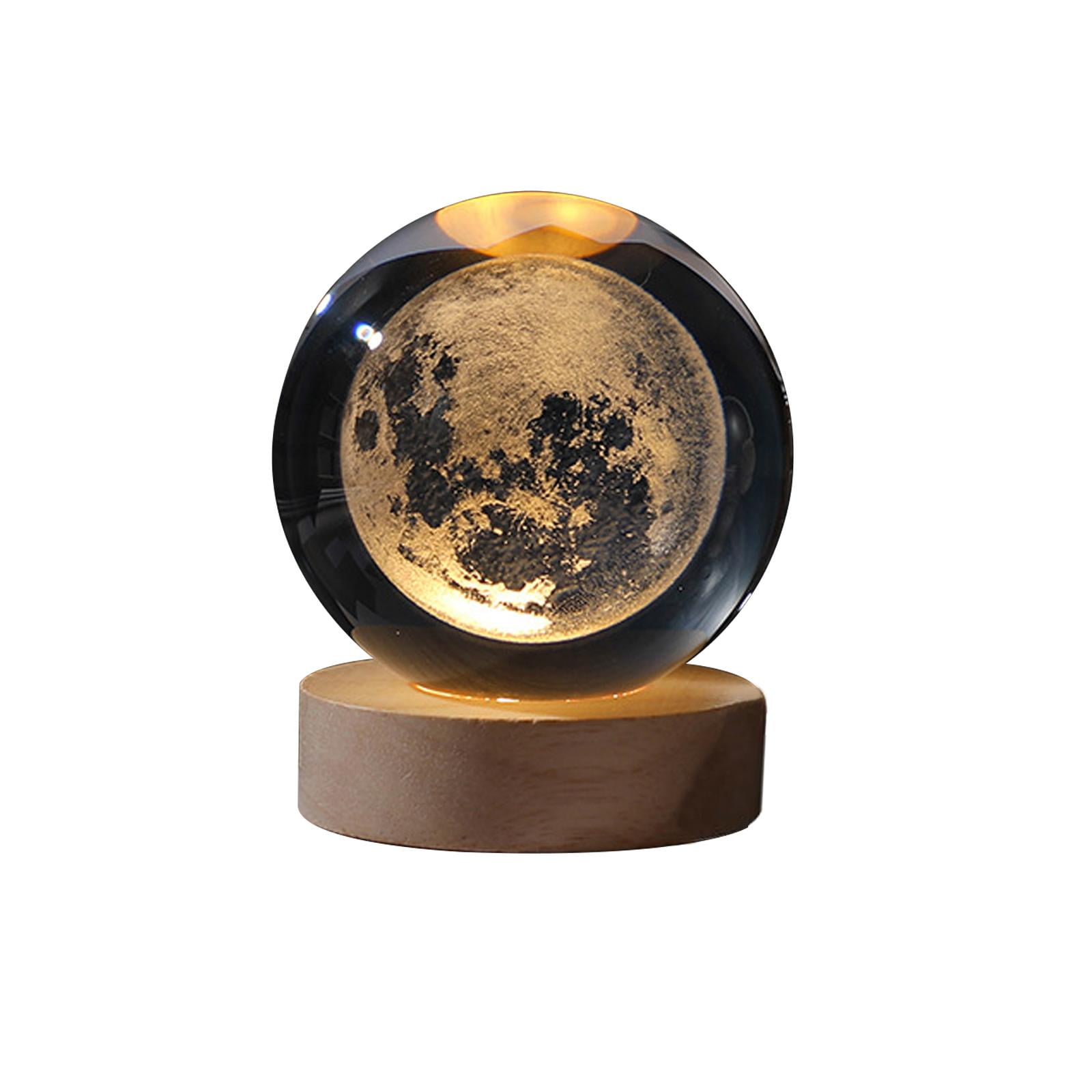 Model of Galaxy Crystal Ball, with Led Lamp Stand, Planets Glass Ball ...