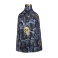 12" Blue And Gold Abstract Bud Glass Table Vase - Walmart.com