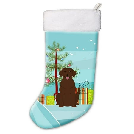 Merry Christmas Tree Chocolate Labrador Christmas Stocking | Walmart Canada