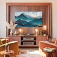 Blue Gold Geometric TV Cover for 32 Inch Screen,Stretch Fabric ...
