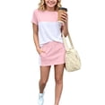 Babcutegg Girls Short Sleeve Round Neck T-Shirt and Matching Skirt Two ...