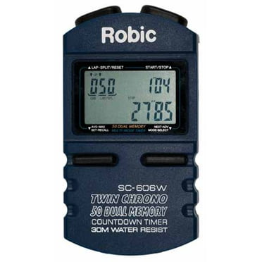 Robic Silver 2.0 Twin Lap/Split Countdown Timer - Walmart.com
