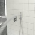 Wlaiwla Chrome Dual Square Ceiling Mount Shower System With 12 Inch