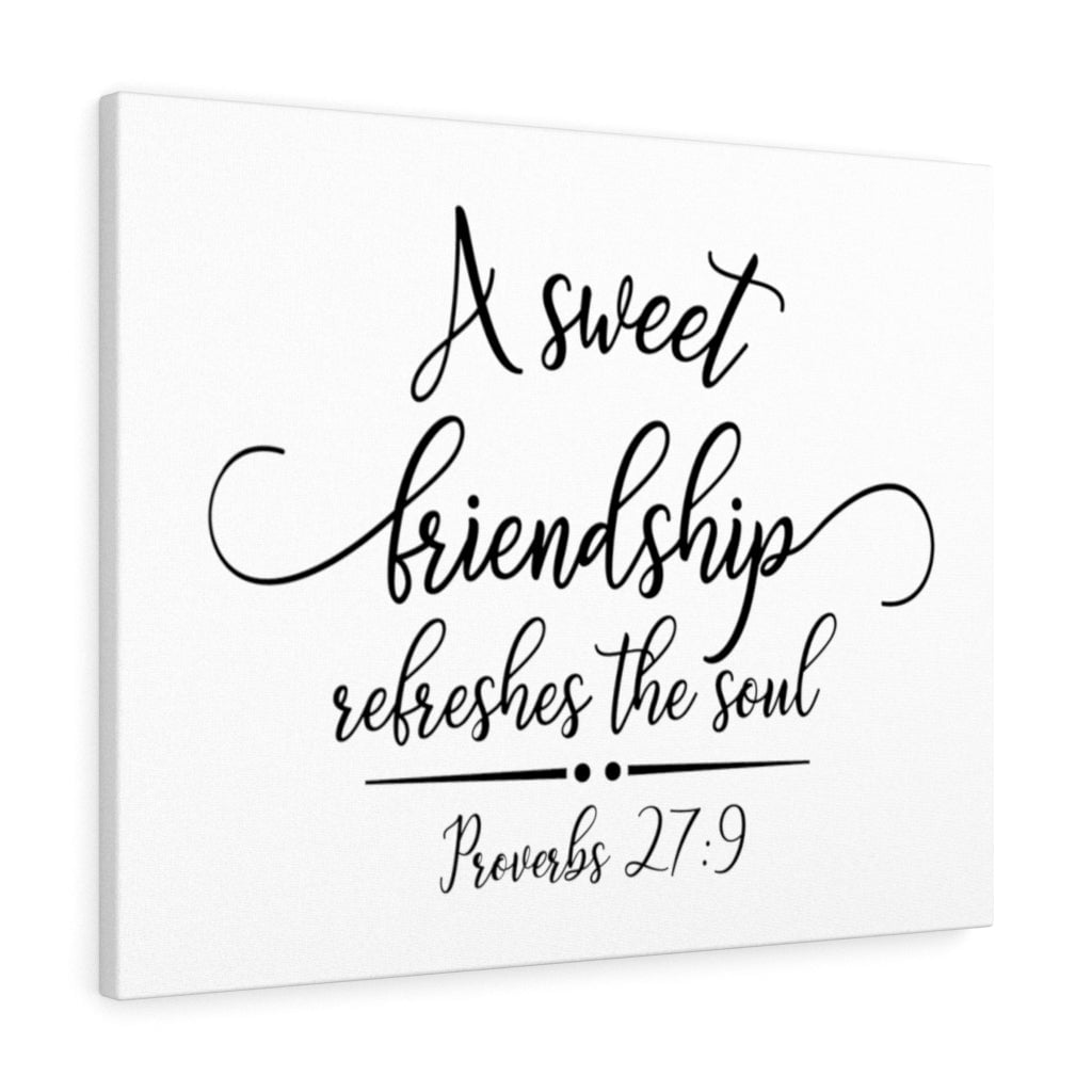 Scripture Walls Sweet Friendship Proverbs 27:9 Bible Verse Canvas ...