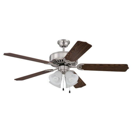 Craftmade Pro Builder 52 in. Indoor Ceiling Fan with Pointed Blades and ...
