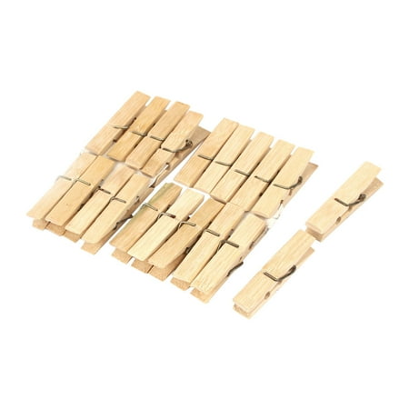 Wood Clothespins Wooden Laundry Clothes Pins Large Spring 20pcs ...