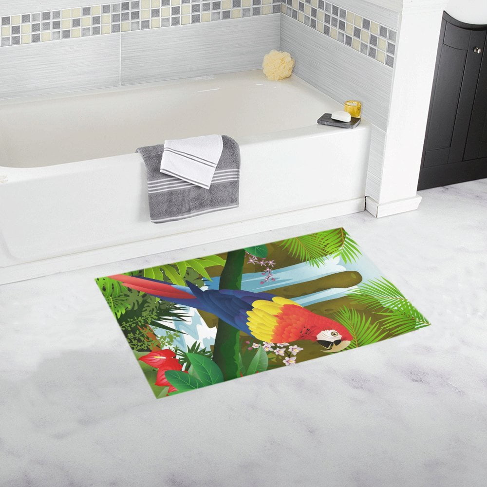 MKHERT Parrot Doormat Non-slip Bath Mat Floor Mat 30x18 inch - Walmart.com