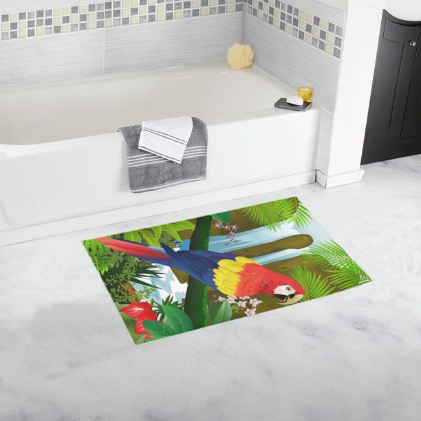 MKHERT Parrot Doormat Non-slip Bath Mat Floor Mat 30x18 inch - Walmart ...