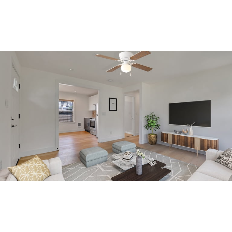 Likewise Hugger Ceiling Fan White 42 In | Shelly Lighting