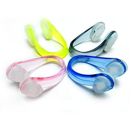 Zooshine 4 Sets Silicone Swimming Nose Clip Plugs Nose Protector Kits ...