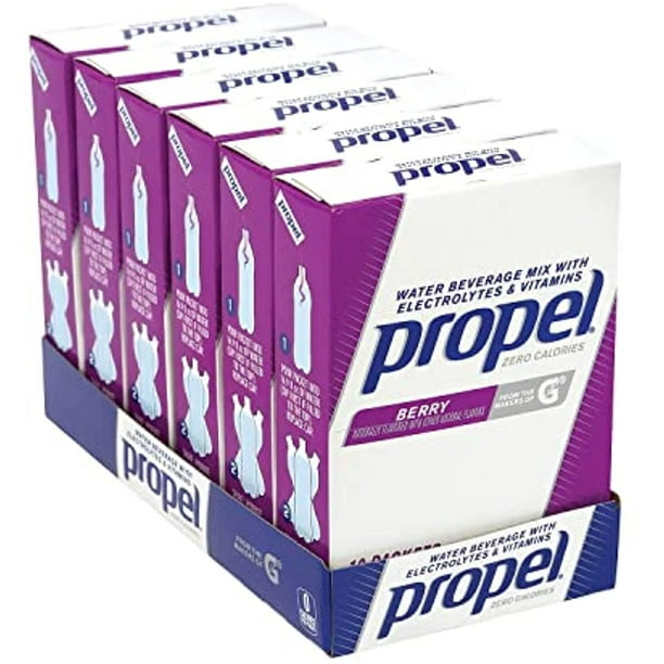 Quaker Foods 01087 Propel Powder Packs, .08Oz., 10 Packets, 12Bx/Ct ...