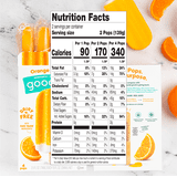 GoodPop Orange n' Cream Organic, Dairy-Free Frozen Fruit Bars, 4 CT ...
