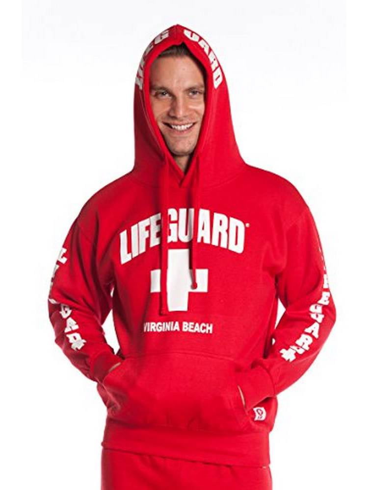 Lifeguard Hoodie Life Guard Sweatshirt Red Xl - Walmart.com