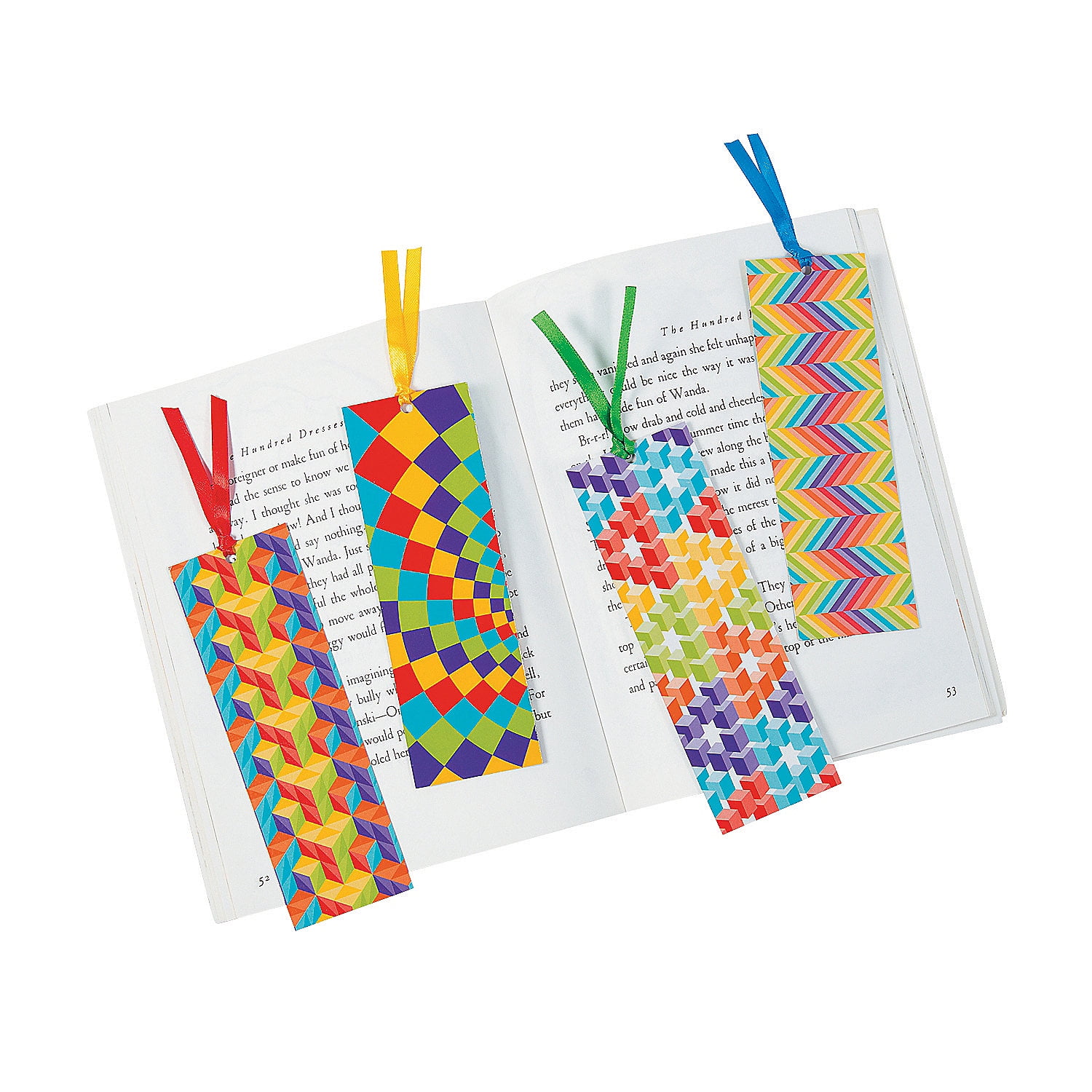 Laminated Optical Illusion Bookmarks - Stationery - 48 Pieces - Walmart.com