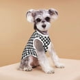 Dog Shirt for Small Dogs & Cats, Black White Checkered Pattren Puppy ...