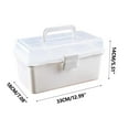12.9 Inch Transparent Plastic Tackle Box with Removable Tray ...