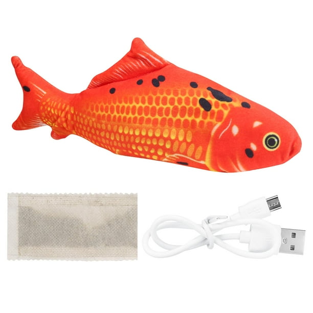 Flopping Fish Moving Fish Plush Toy With Light And Sound Realistic ...