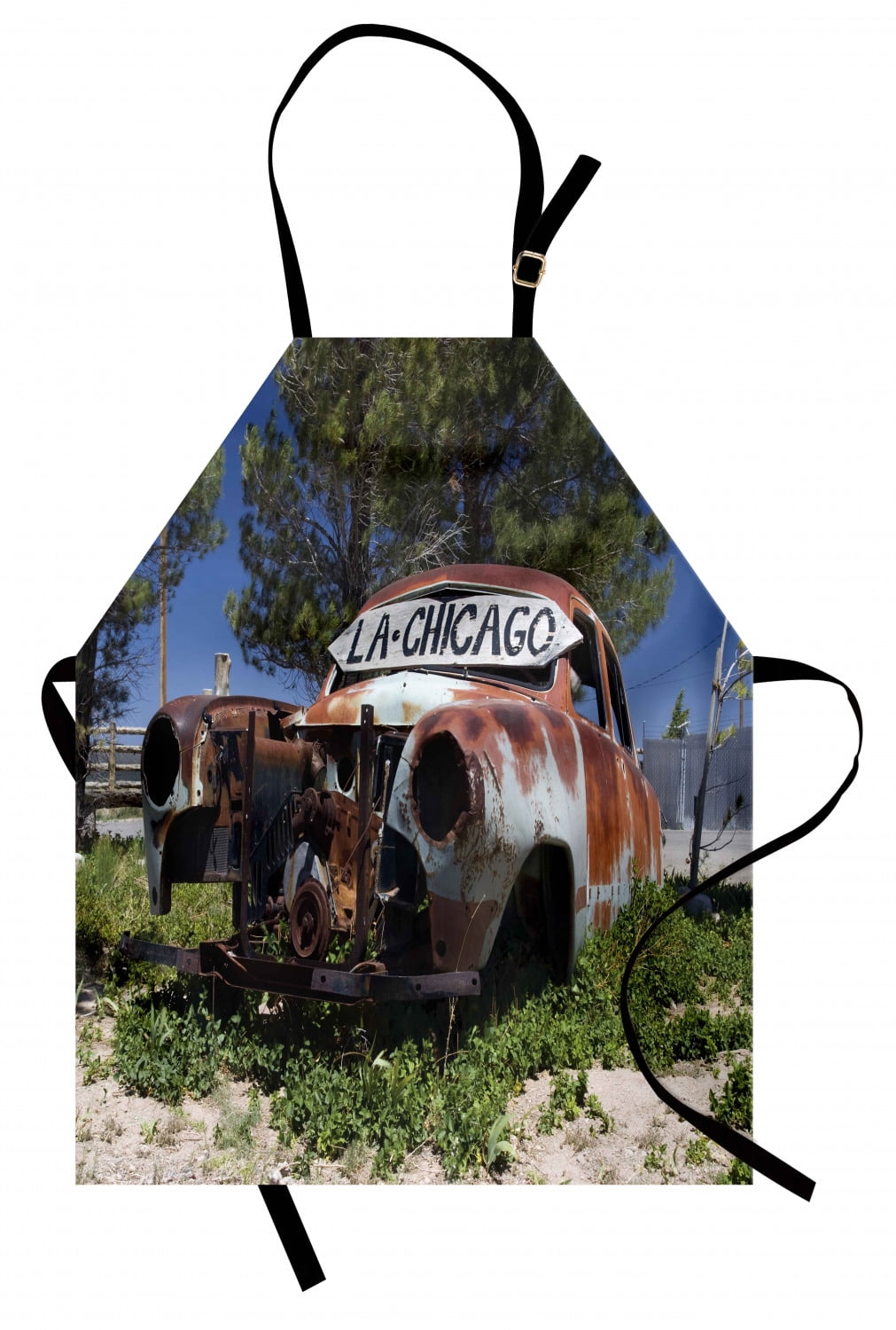 Vintage Car Apron Old Car Trees Greenery in the Famous Route 66 Road in ...