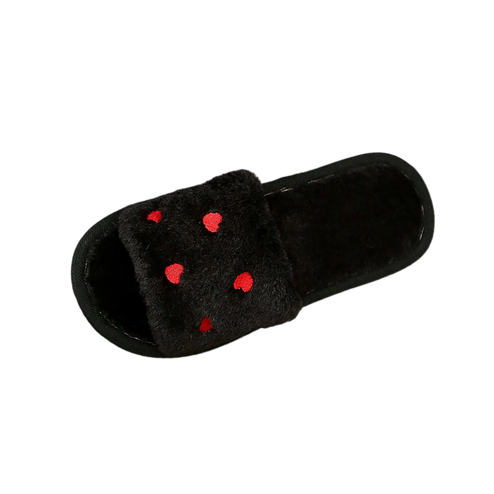 Click here for Xfvqtps Fluffy Slippers For Women Love Embroidery... prices