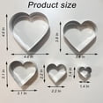 5-Piece Heart Cookie Cutter Set | Stainless Steel Baking Tools for ...