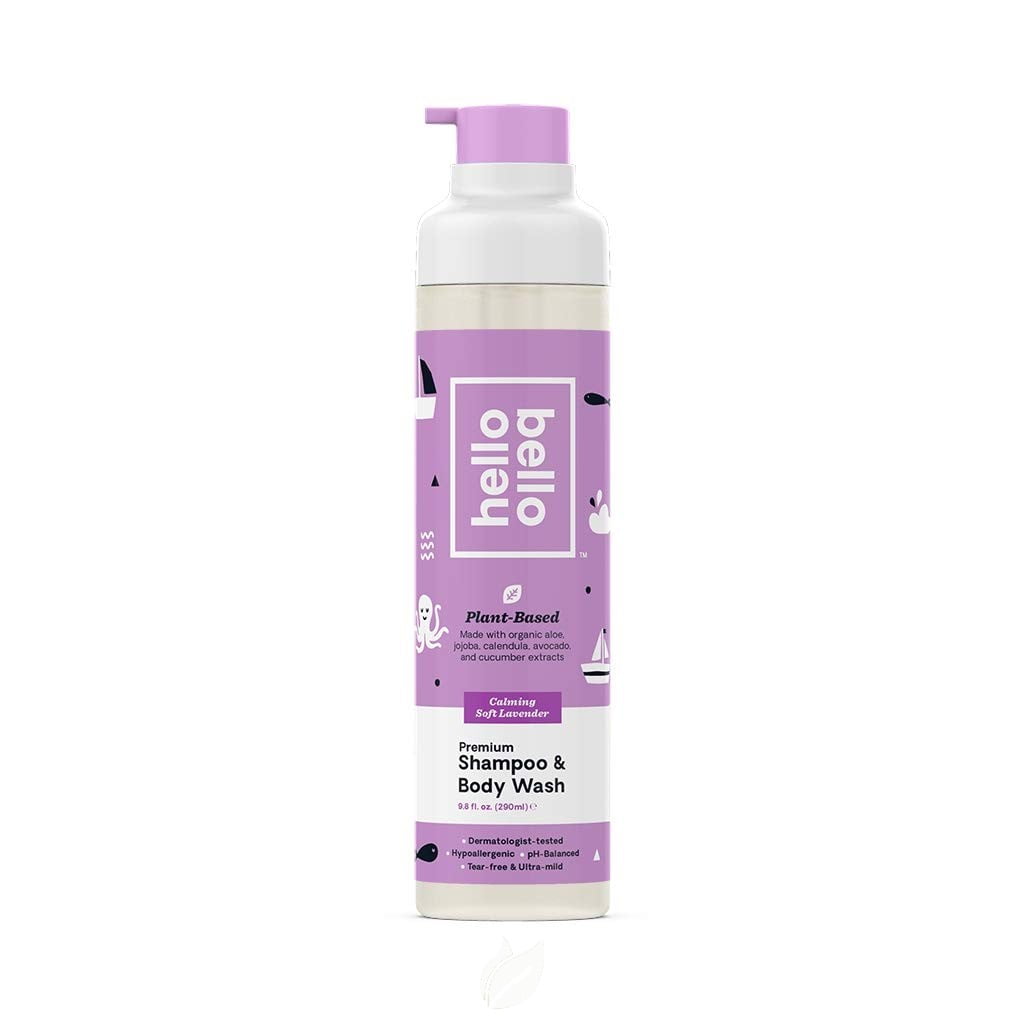 Hello Bello Plant-Based Shampoo And Body Wash - Calming Lavender ...