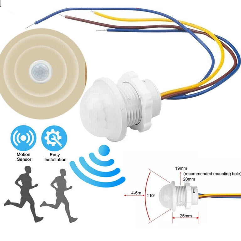 360 Degree Recessed Pir Ceiling Occupancy Motion Sensor Detector Light