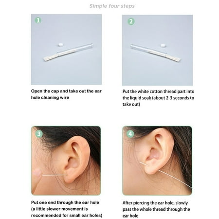 wolftale 60/70pcs Ear Hole Floss Earrings Hole Cleaners Lightweight ...