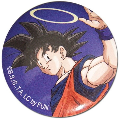 Dragon Ball Z Goku with Halo Glitter Licensed Anime Button GE-16653 ...