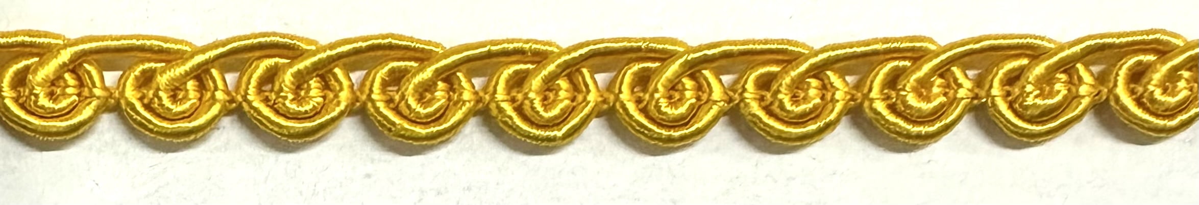 3/8" Looped Braid Gimp Sewing Trim - 12 Yards! - Color: Flag Gold ...