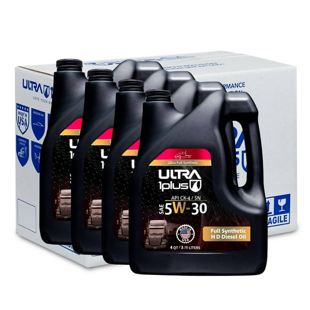Ultra1Plus™ SAE 5W-30 Full Synthetic Heavy-Duty Motor Oil, API CK-4/SN ...