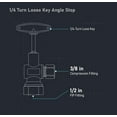 Quarter-Turn, Angle Loose Key Valve, 1/2 FIP x 3/8" OD Comp - Walmart.com