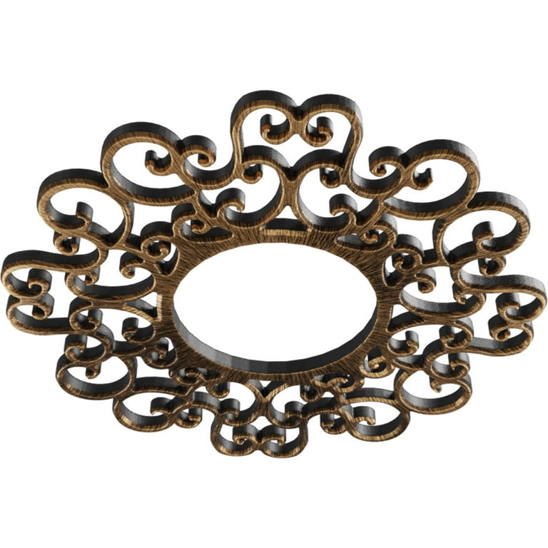 Metal Scroll Ceiling Medallions | Shelly Lighting