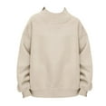 Girls Y2K Mockneck Sweatshirts Fall Turtleneck Pullover Casual Long ...