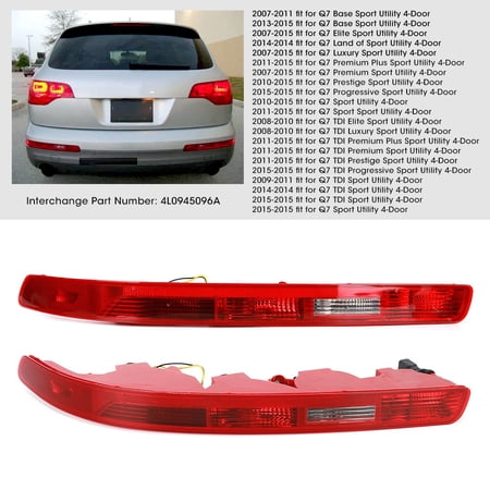 Spptty Indicator Light Right High Level Brake Light Rear Bumper Tail ...