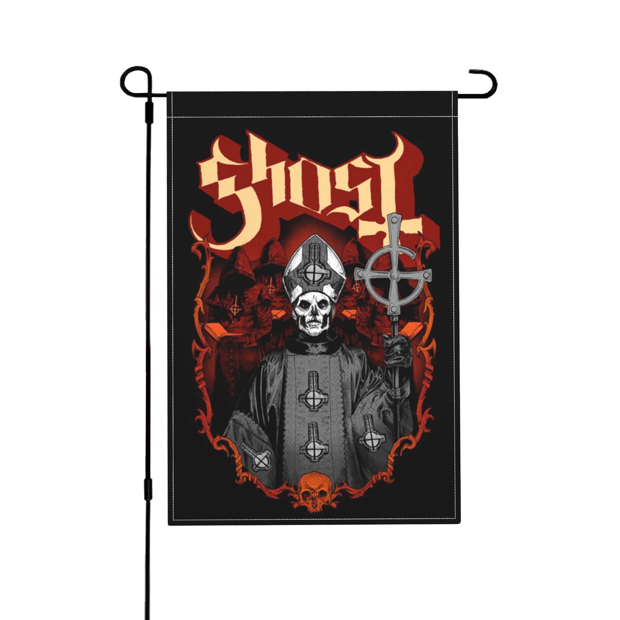 TEQUAN Dead Skull Ghost Garden Flags, 18 x 12 inch Double Sided Linen ...