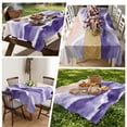Boho Purple Ombre Sea Wave Table Cloth 60x84in, Waterproof Rectangle ...