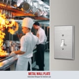 ENERLITES Toggle Light Switch Metal Wall Plate, Corrosion Resistant ...