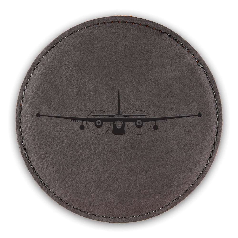 P-2 Neptune Coaster Laser Engraved Leatherette - Round Coasters - Many ...